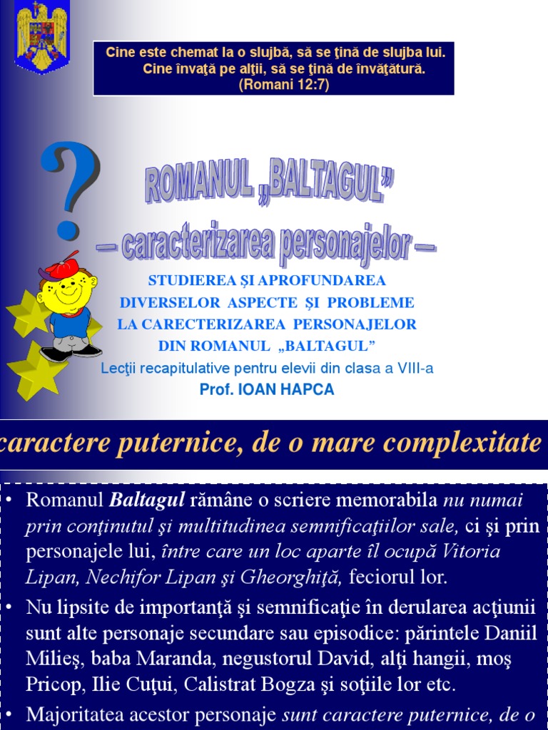 Baltagul Personajele | PDF