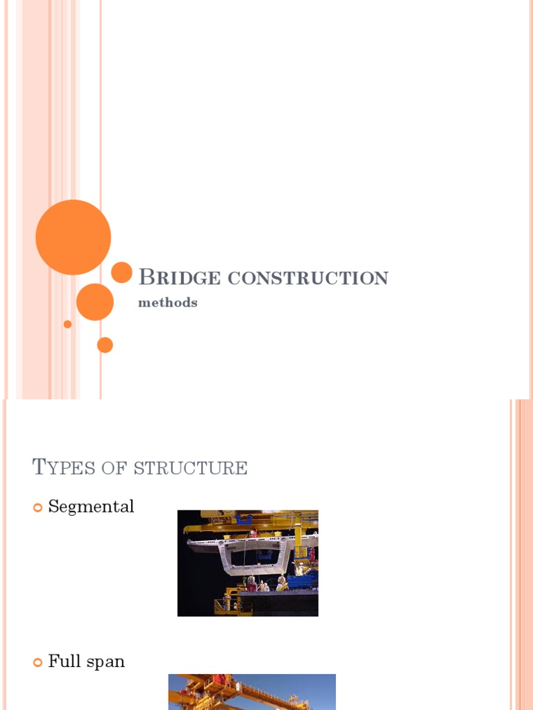 Bridge Construction Methods Guide | PDF | Precast Concrete | Crane ...
