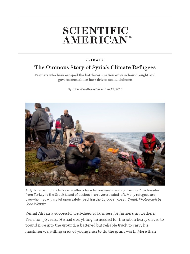 The Ominous Story of Syria's Climate Refugees | PDF | Syria | Bashar Al Assad