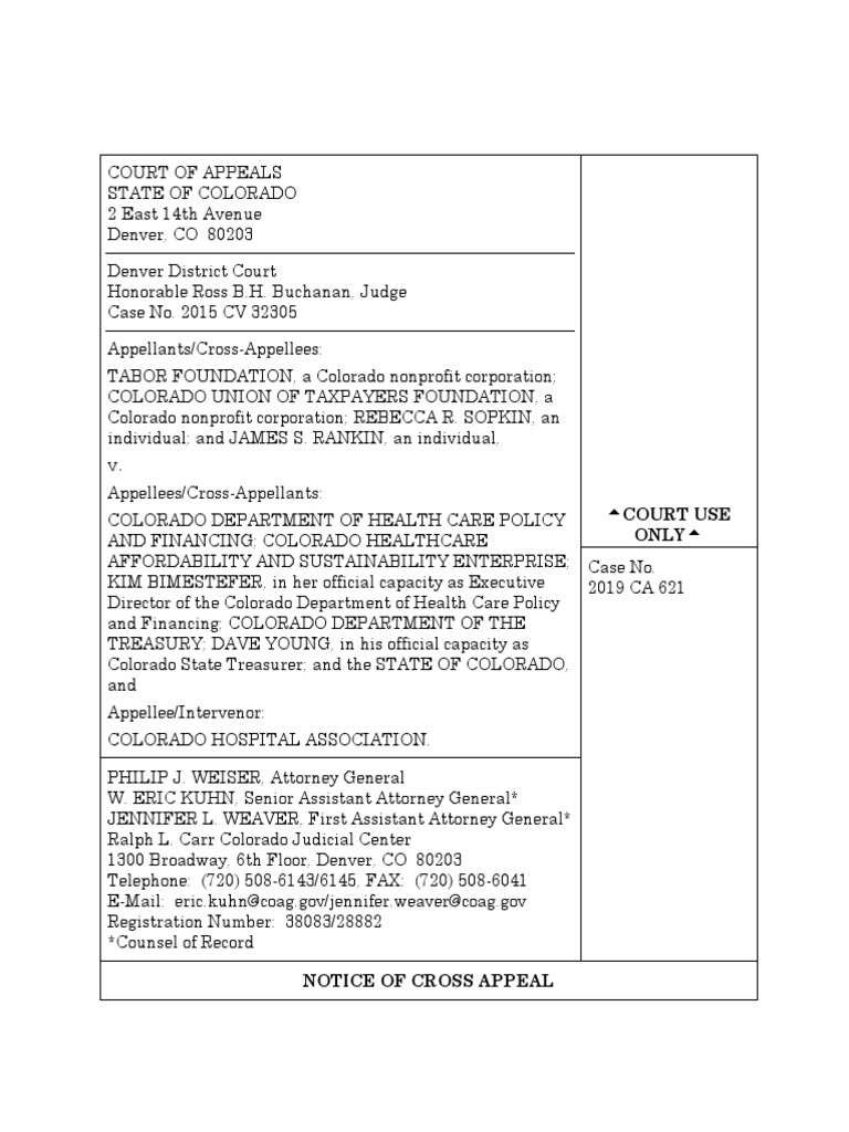 Cross-Appeal No Standing 4.23.19 | PDF | Lawsuit | Virtue