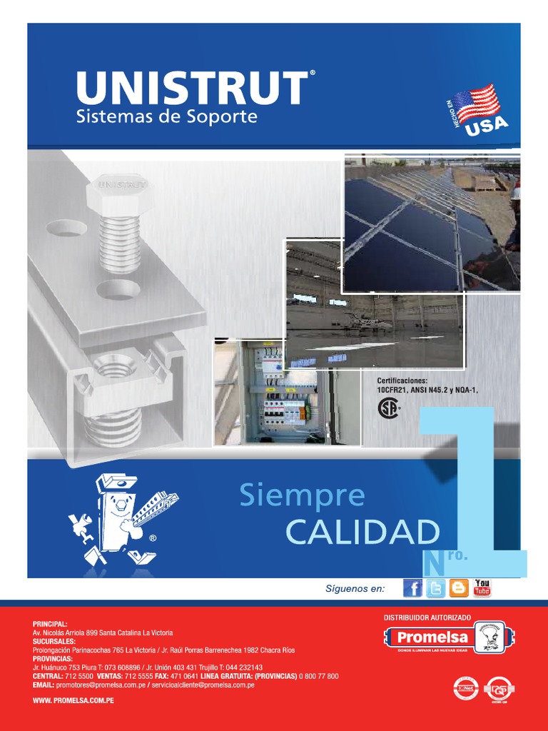 RIEL Unistrut PDF | PDF