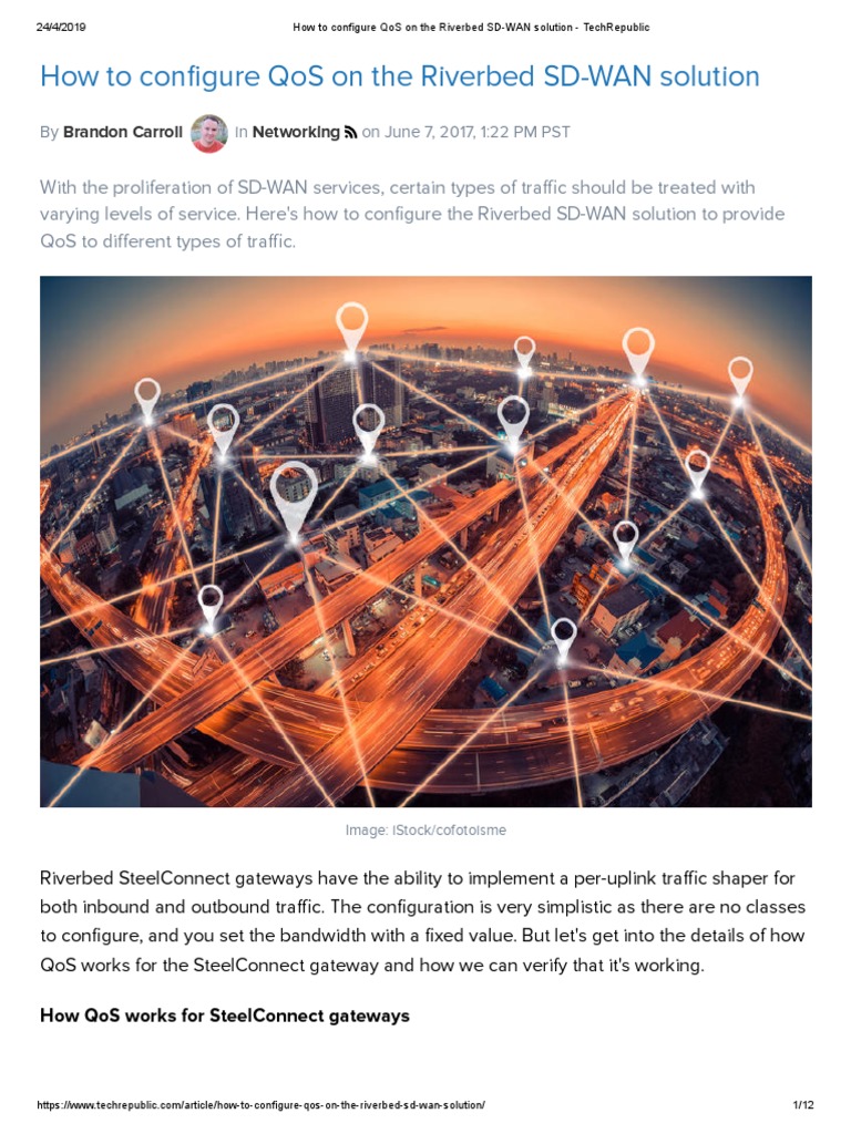 How To Configure QoS On The Riverbed SD-WAN Solution - TechRepublic | PDF | Quality Of Service ...
