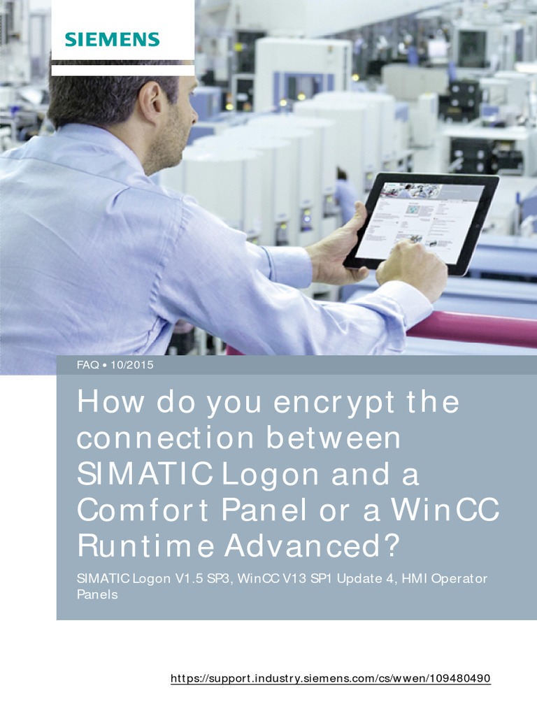 Simatic Logon en | PDF | Transport Layer Security | Secure Communication