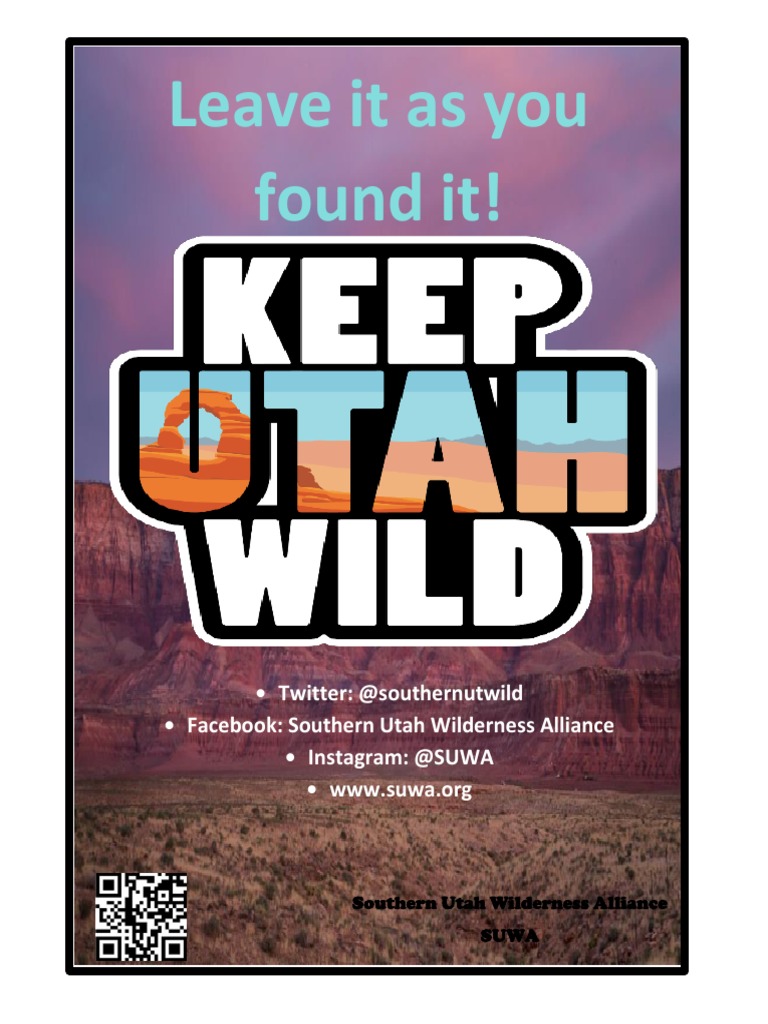 Flyer | PDF | Utah | Environment Of The United States