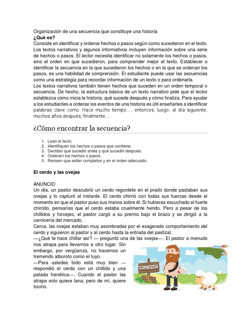 Organización de Una Secuencia Que Constituye Una Historia | PDF