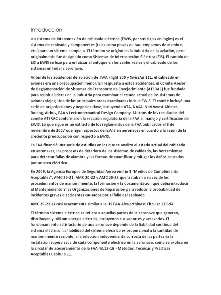 EWIS | PDF | Administración Federal de Aviación | Ingeniería de ...