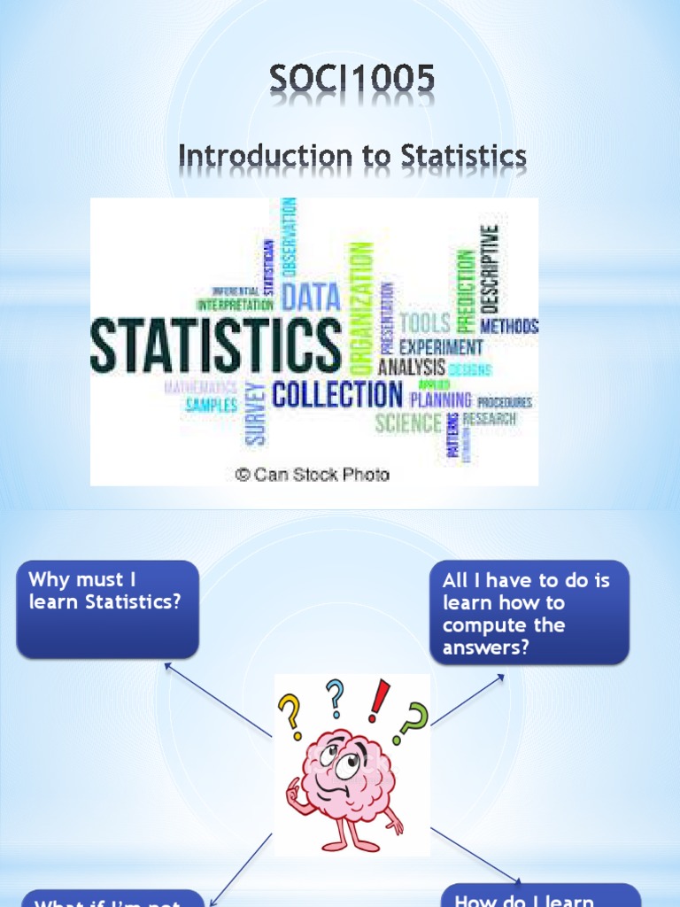 Introduction To Statistics | PDF | Level Of Measurement | Categorical ...