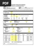 2 Phase Separator Sizing Spreadsheet: Client Proj No Project Calc No ...