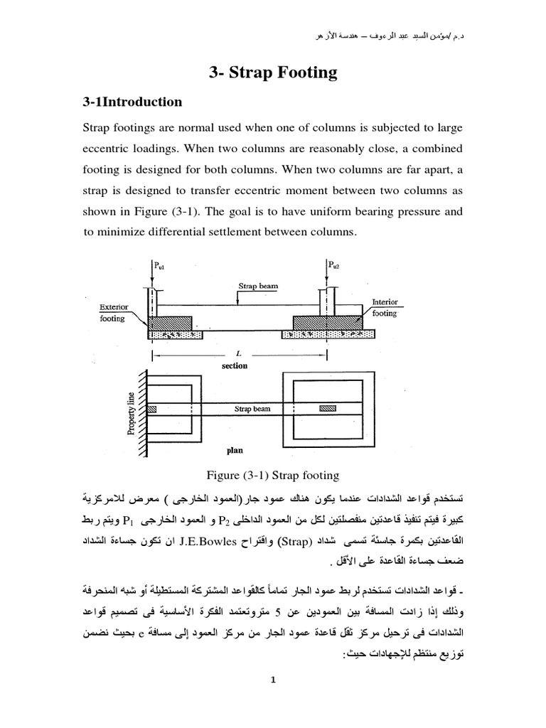 Strap Footing | PDF