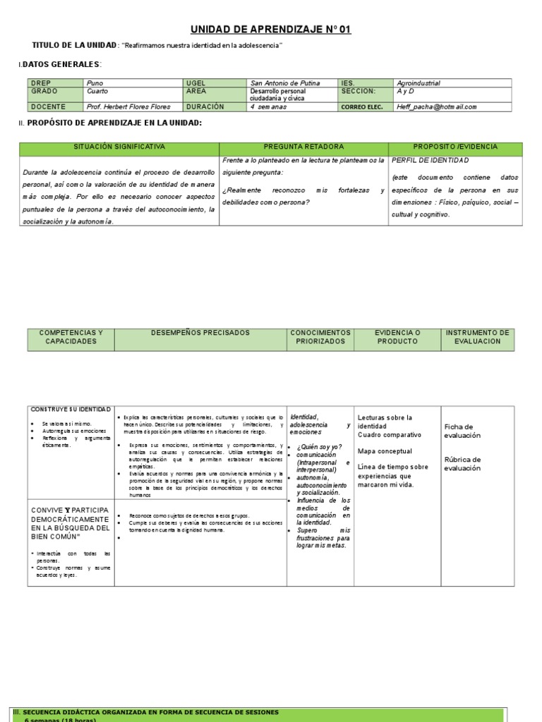 Unidad de Aprendizaje Dpcc i | Evaluación | Aprendizaje | Prueba gratuita de 30 días | Scribd