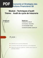 Audit Du Cycle Trésorerie CESAG | PDF | Audit | Contrôle interne