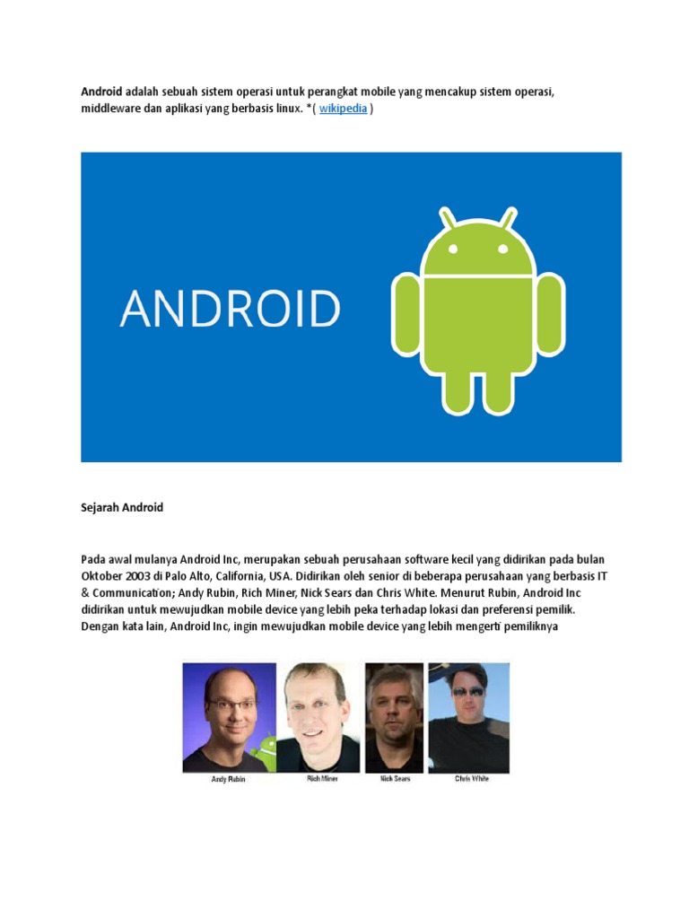 Sejarah Android | PDF