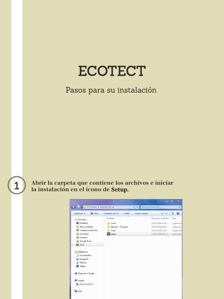 ECOTECT 5.5 - Instalación | PDF