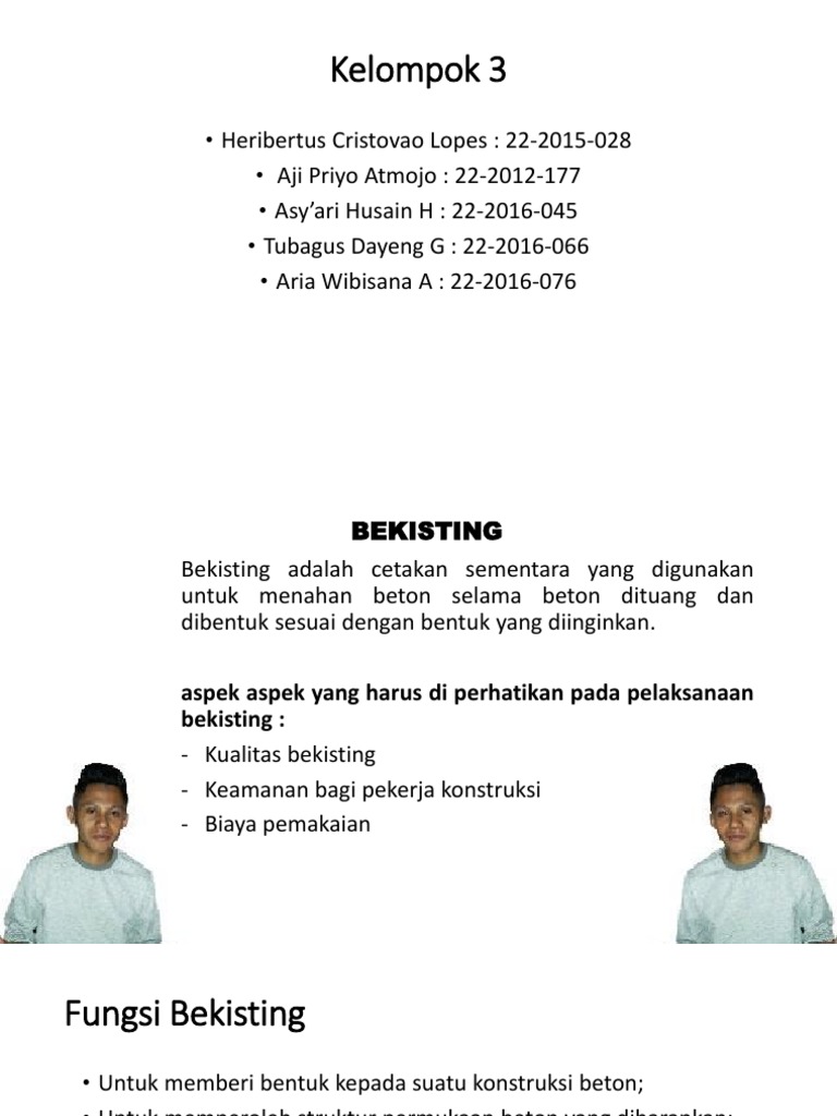 Materi Bekisting Konstruksi Dasar | PDF