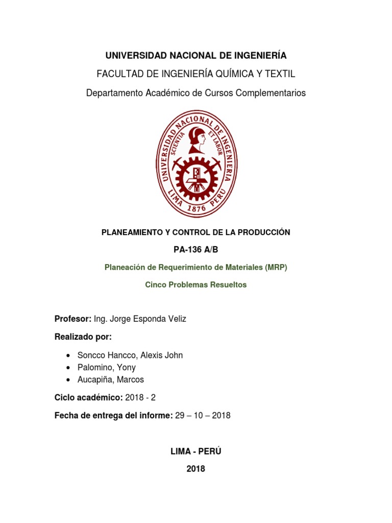 PCP MRP | PDF | Business