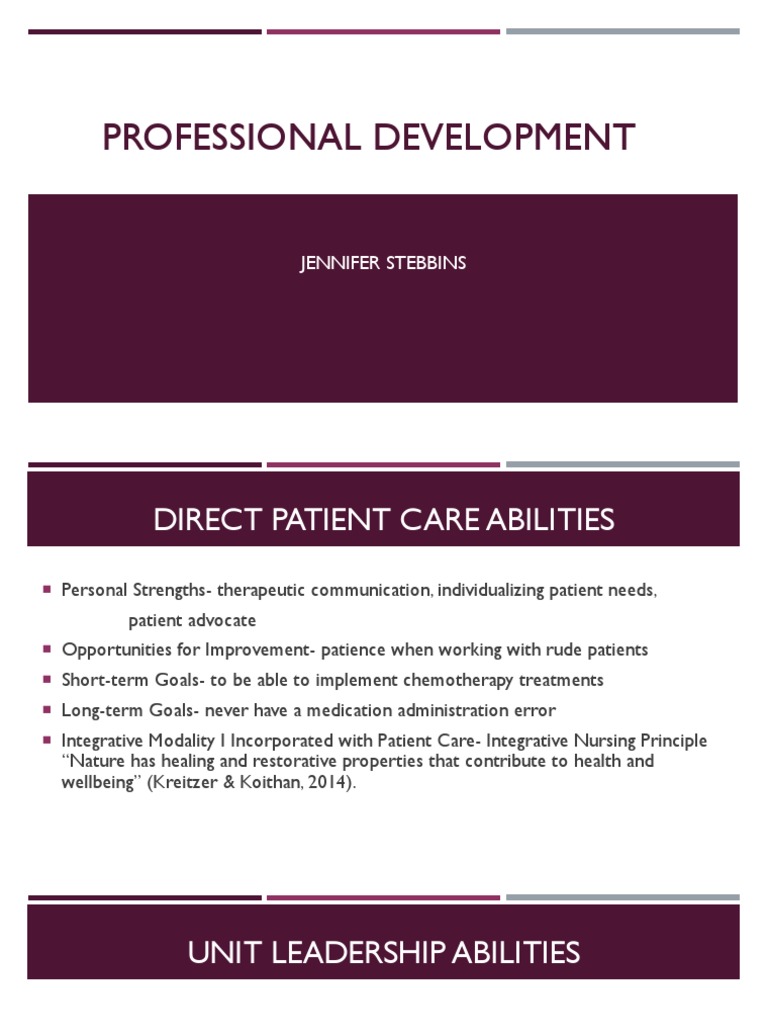 Professional Development Powerpoint | PDF | Nursing | Cancer