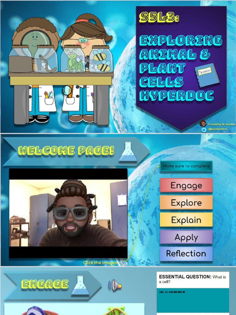 s5l3c Exploring Animal Plant Cells Hyperdoc | PDF