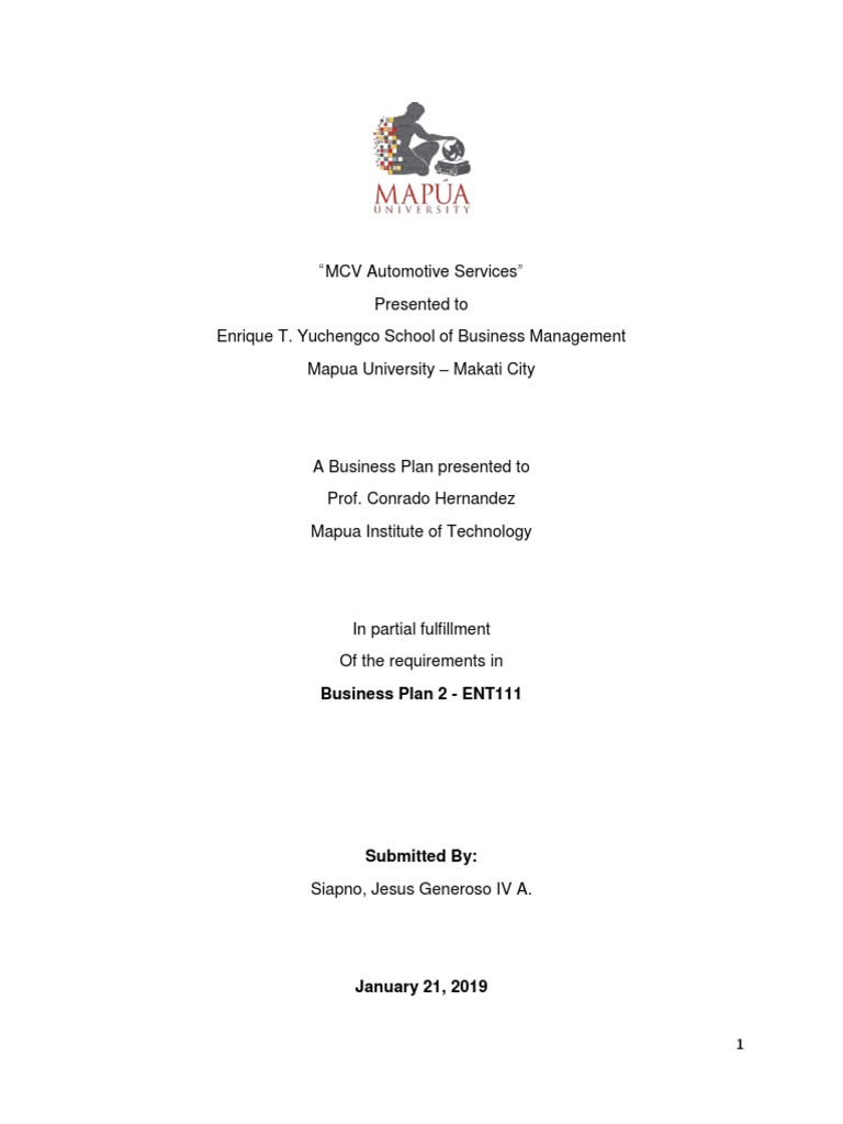 Business Plan Ent103 | PDF | Demand | Business Cycle