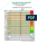 Formulir Early Warning Score (EWS) | PDF