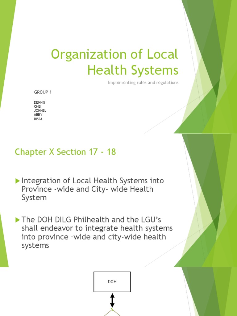 Local Health System Integration Guidelines | PDF