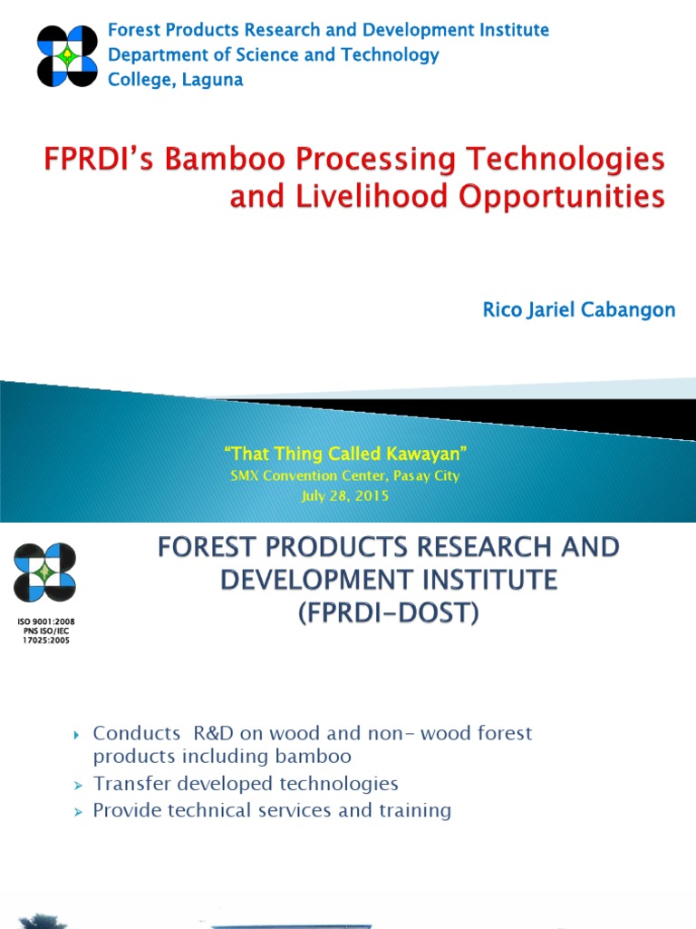 Bamboo Processing Technologies Overview | PDF | Nature