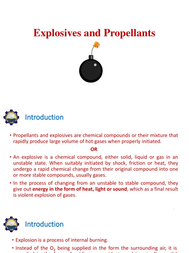 Explosives & Propellants | PDF | Explosion | Gunpowder