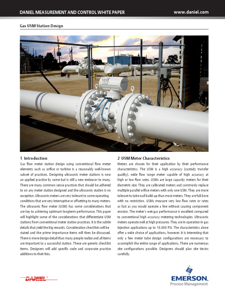 Gas USM Station Design PDF | PDF | Flow Measurement | Pipe (Fluid ...