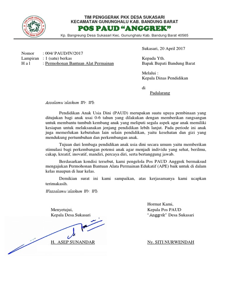 Contoh Proposal Ape Dalam | PDF