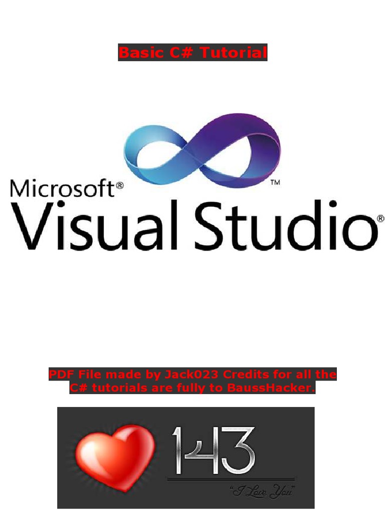 Csharp Tutorial Pdf Data Type Integer Computer Science 1815