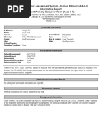 BRIEF2 Self PiC Interpretive Sample Report | PDF | Working Memory | Memory