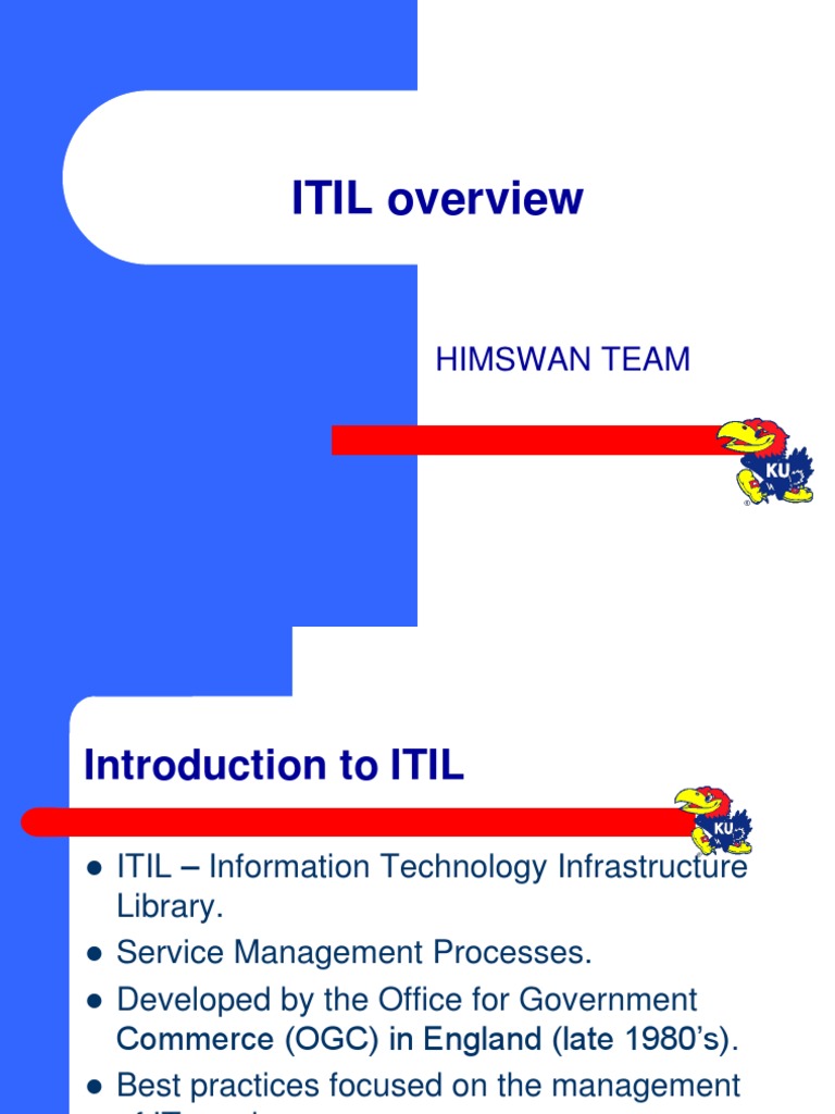 ITIL Overview: Himswan Team | Download Free PDF | Itil | It Service ...