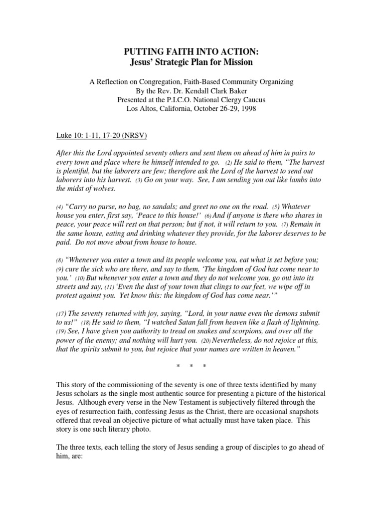 Putting Faith Into Action | PDF | Acts Of The Apostles | Gospel Of Luke