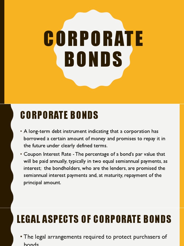 Corporate Bonds | PDF | Bonds (Finance) | Present Value