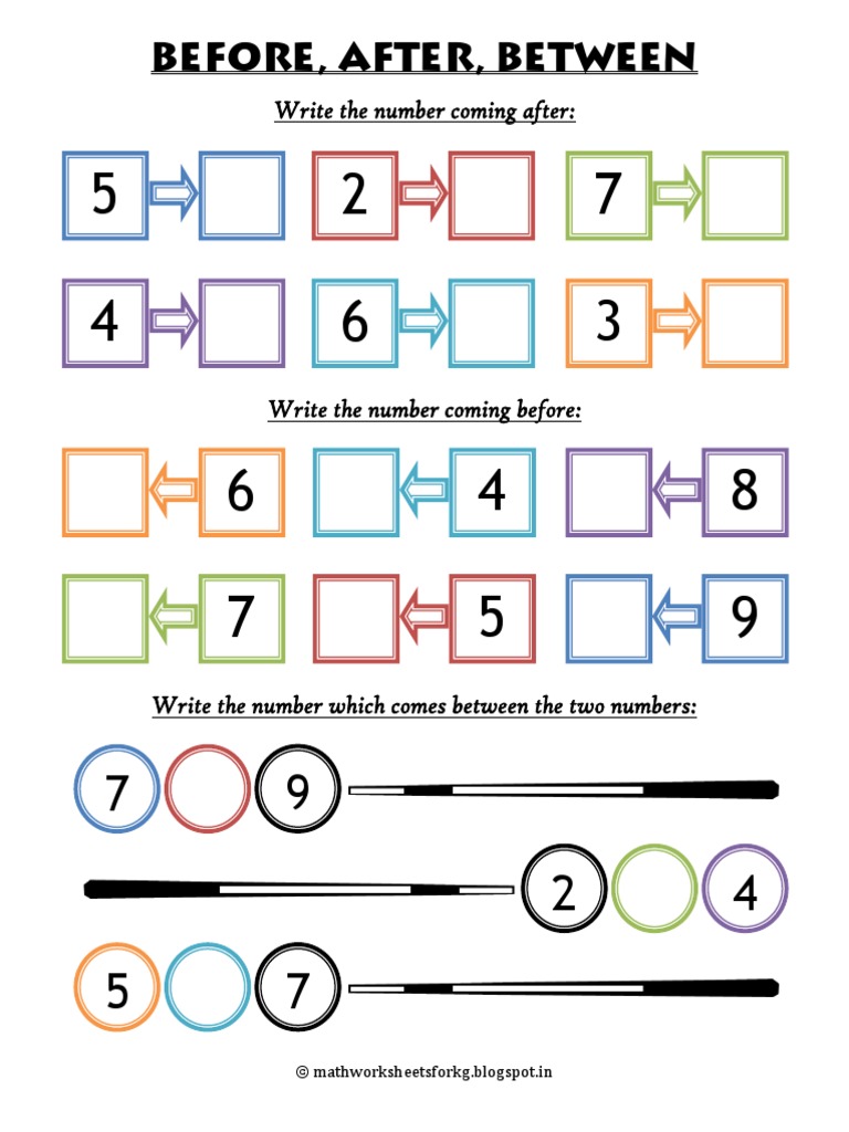MTS Before and After Numbers 0 Through 15 Part 2 | PDF