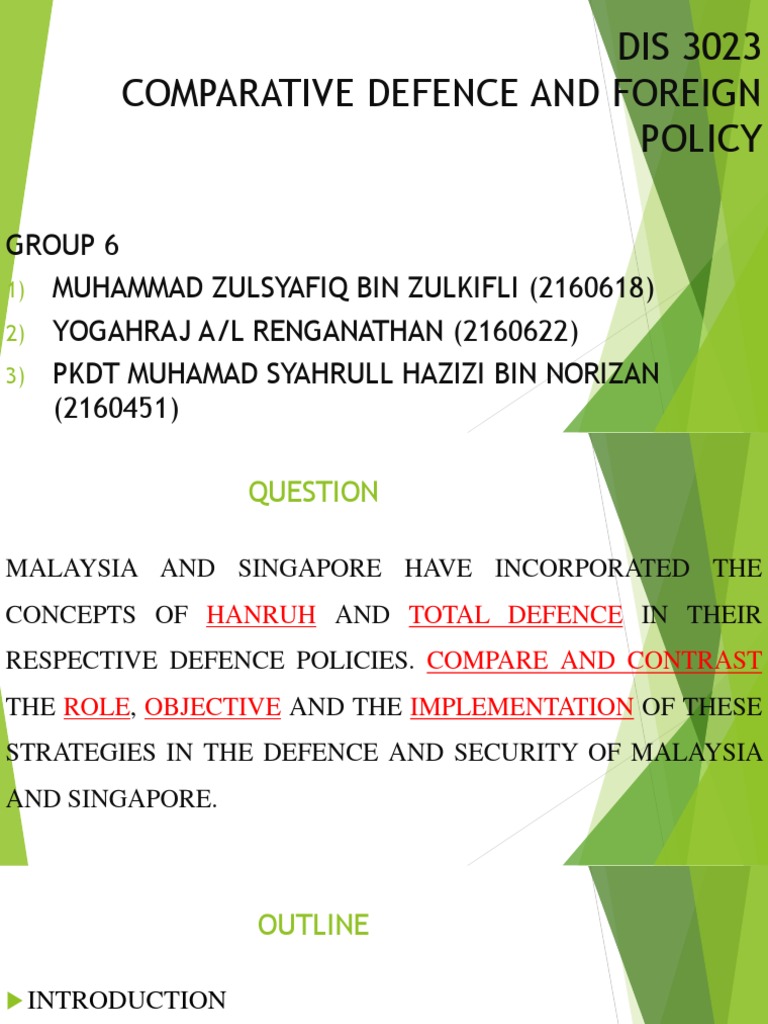 Slide Defence Policy | PDF | Singapore | World Politics