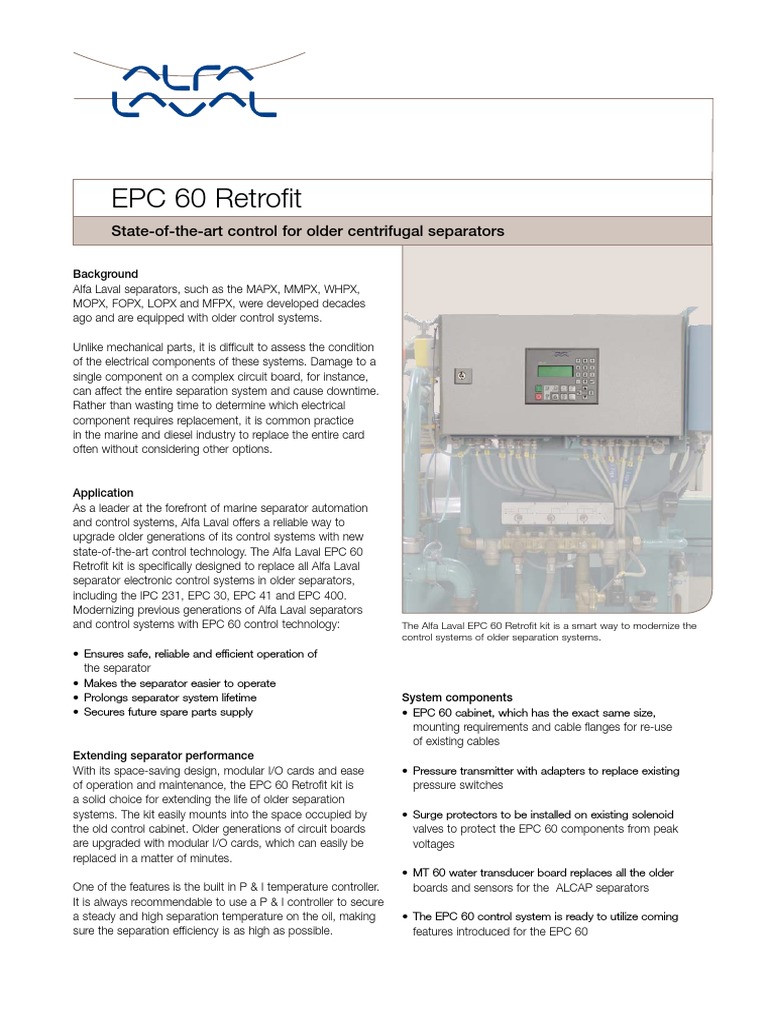 Epc 60 Retrofit PD Leaflet | PDF | Programmable Logic Controller ...