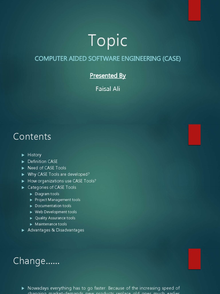 Topic: Computer Aided Software Engineering (Case) | PDF | Software ...