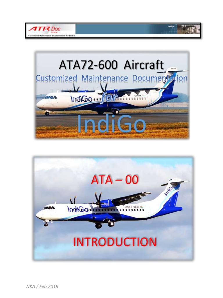 IndiGo ATR 72-600 Quick Reference Guide | PDF | Aviation | Aircraft
