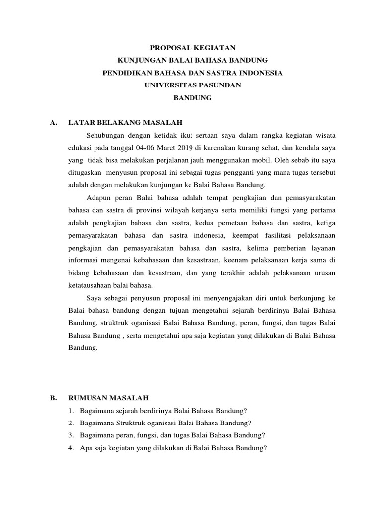 Contoh Proposal 3 Fix-2 | PDF