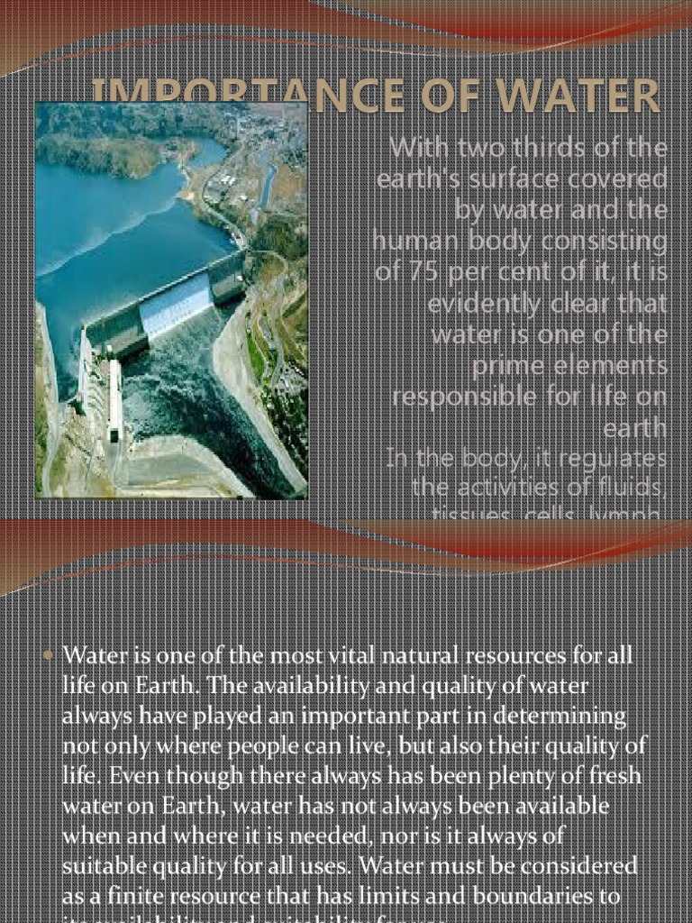 Importance of Water | PDF | Water Cycle | Hydrology