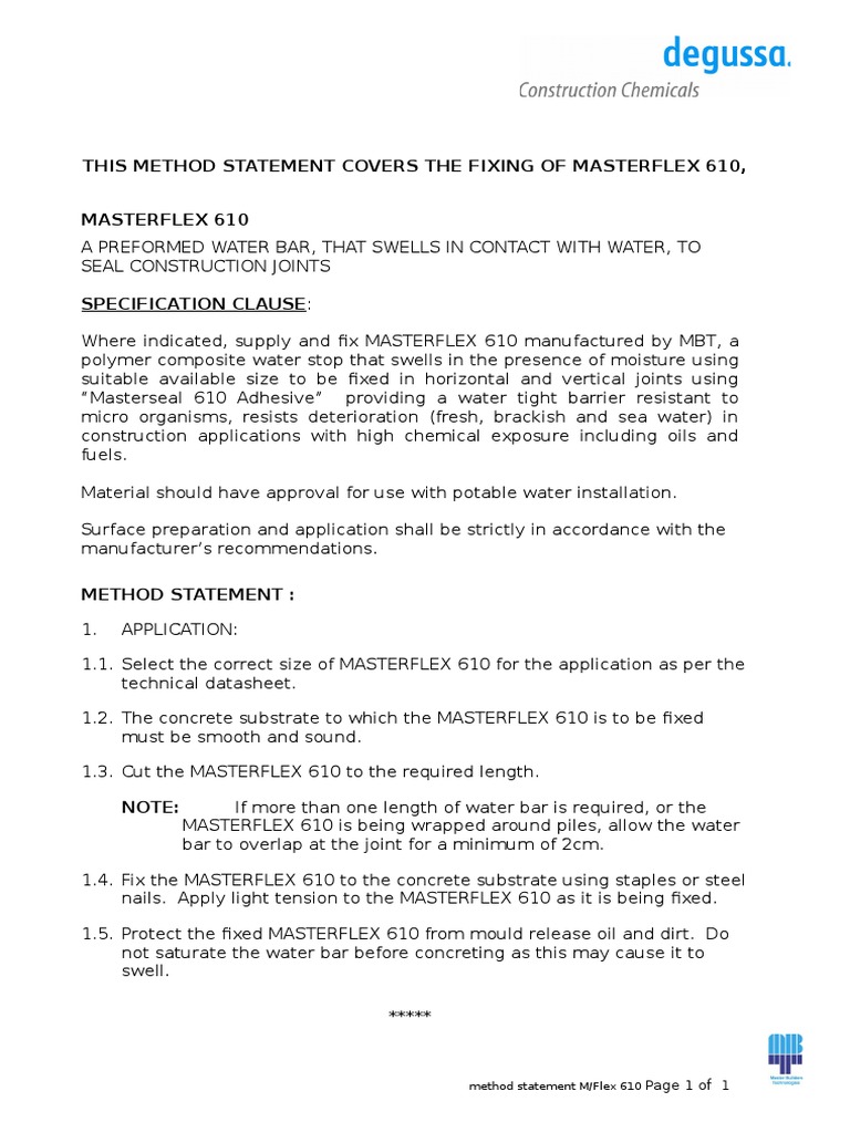 Masterflex 610 | PDF