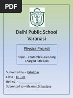 Class XII Physics Project (Pith Ball) | PDF | Electric Charge | Weight