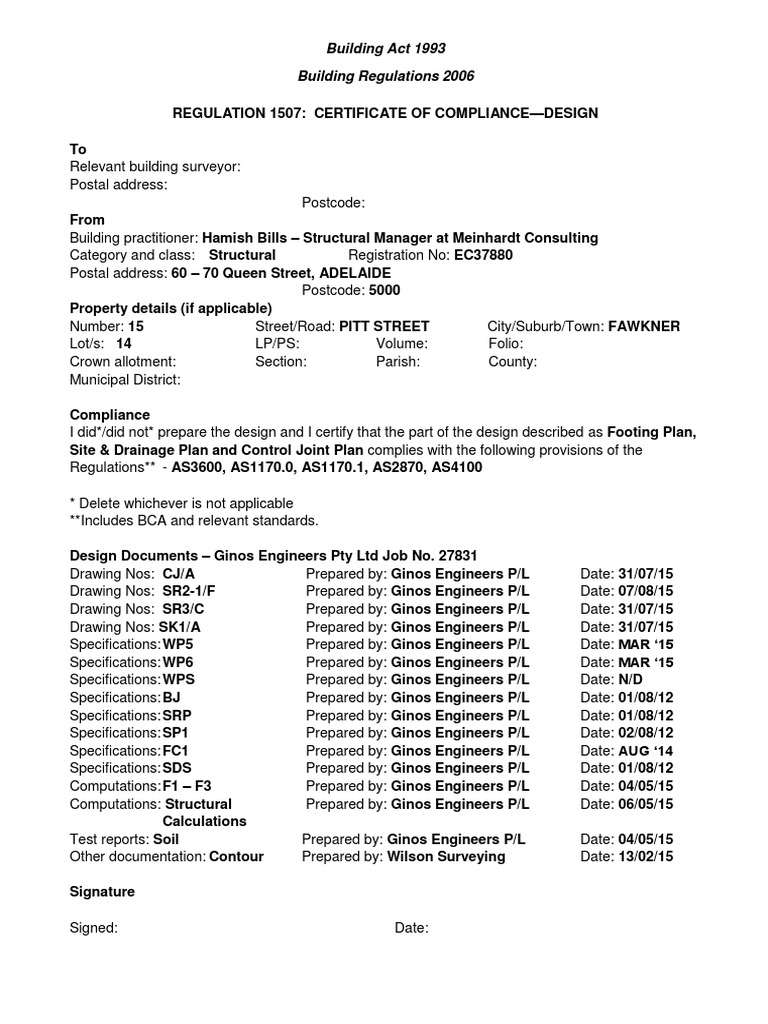 Building Act 1993 Building Regulations 2006 | PDF | Government