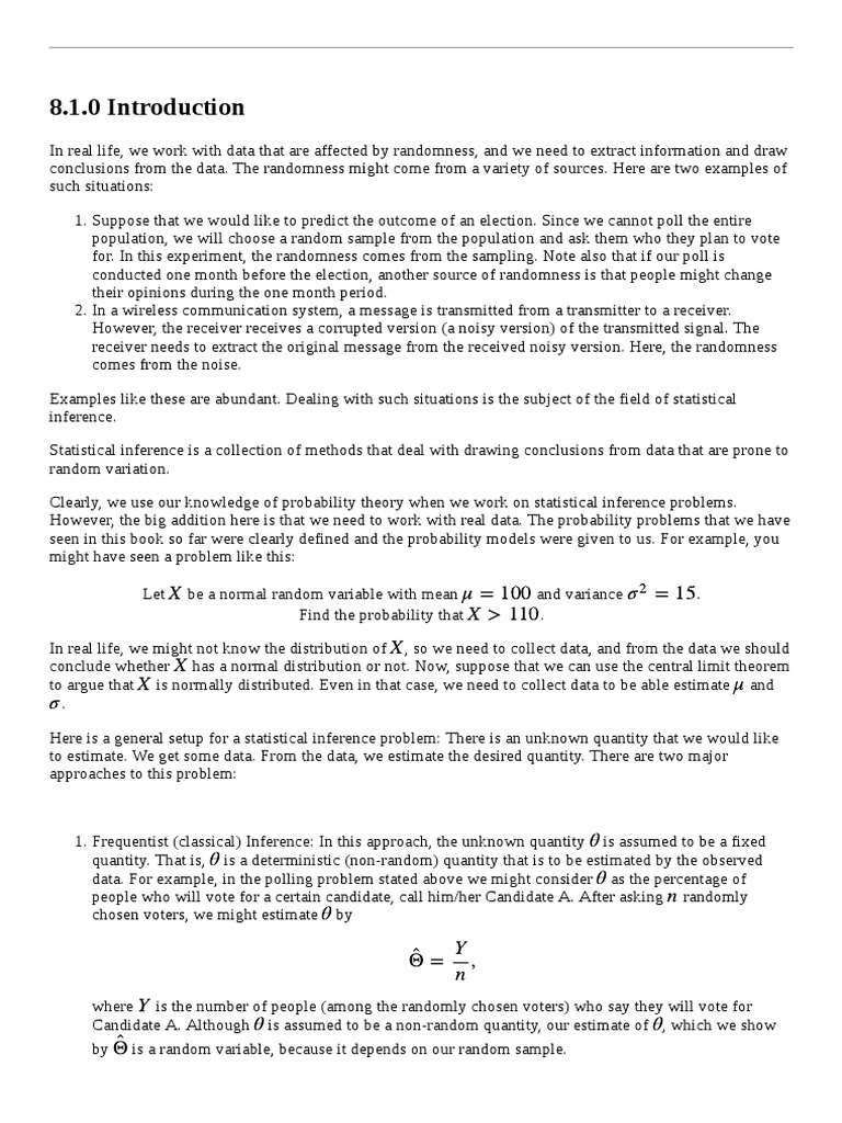 Statistics Pdf Pdf Estimator Bias Of An Estimator