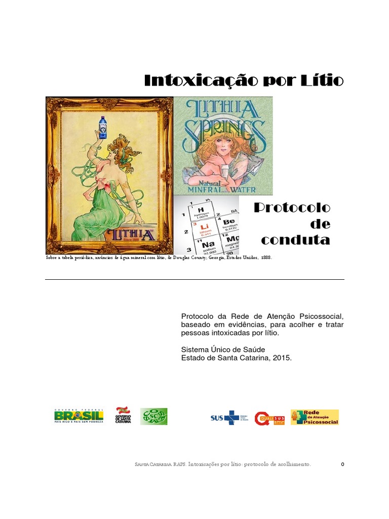 Intoxicação Por Lítio | PDF | Lítio | Drogas