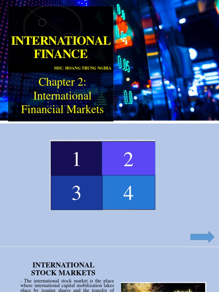 International Financial Markets Overview | PDF