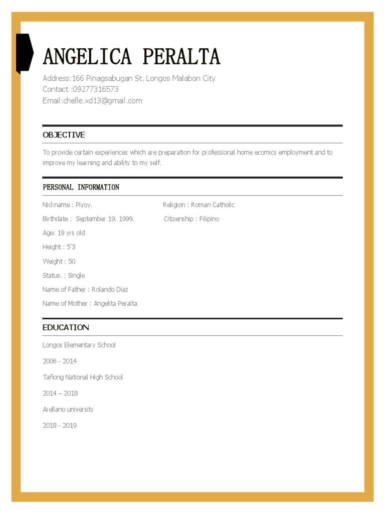 Angelica Peralta: Address:166 Pinagsabugan St. Longos Malabon City ...