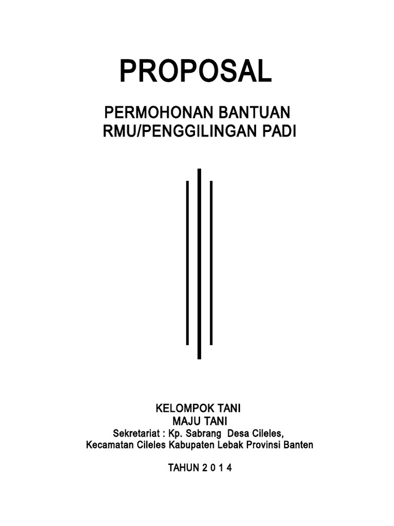 Proposal Rmu Pasindangan | PDF | Teknologi & Rekayasa