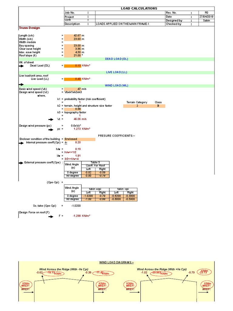 Wind Load Calculation for Roof Design | PDF | Roof | Building Engineering