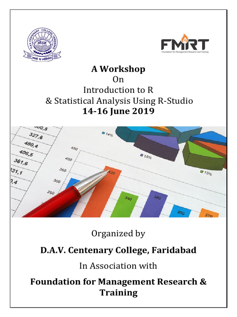 Introduction to Statistical Analysis Using R-Studio: A Three Day ...